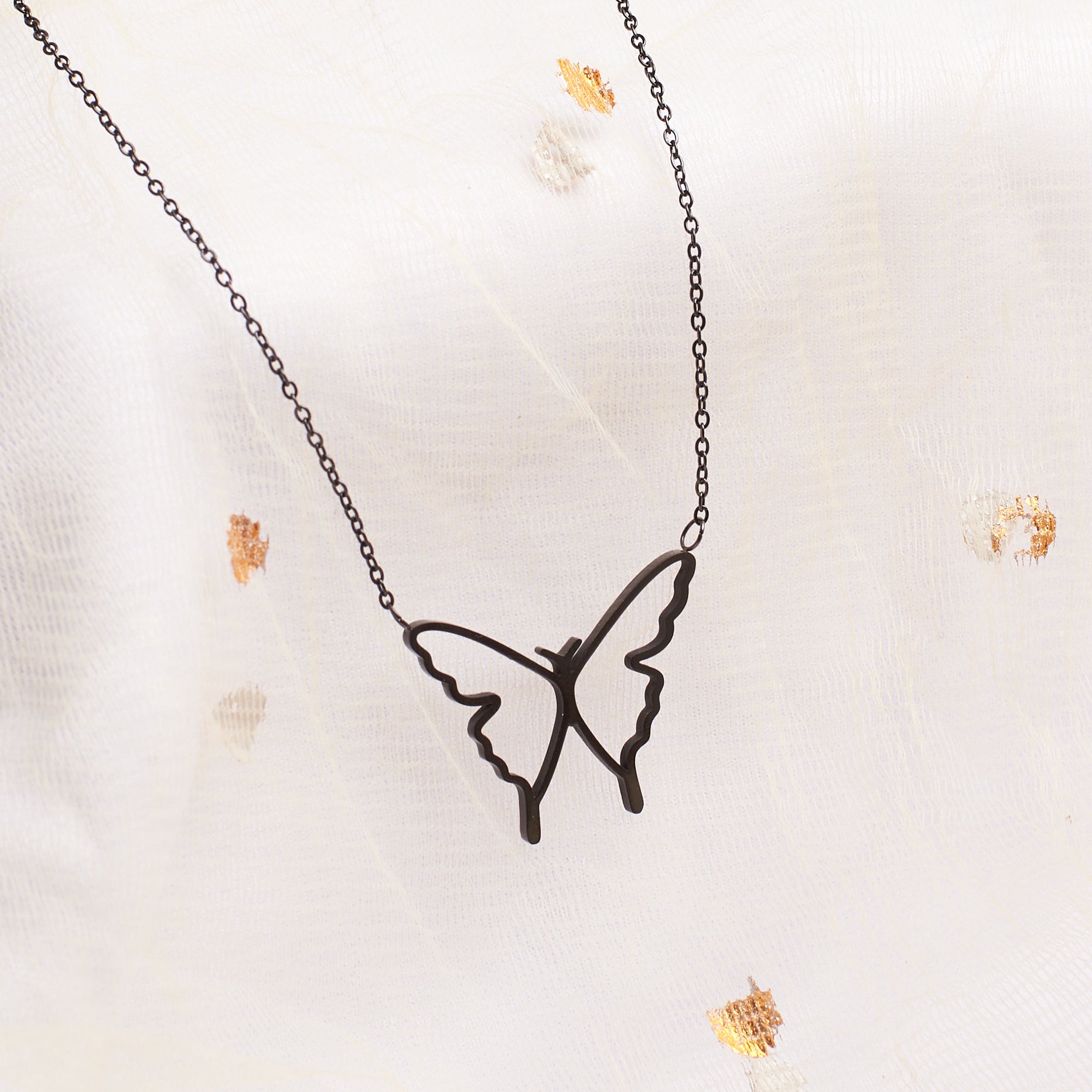 Mariposa Black Chain | Salty – Salty Accessories