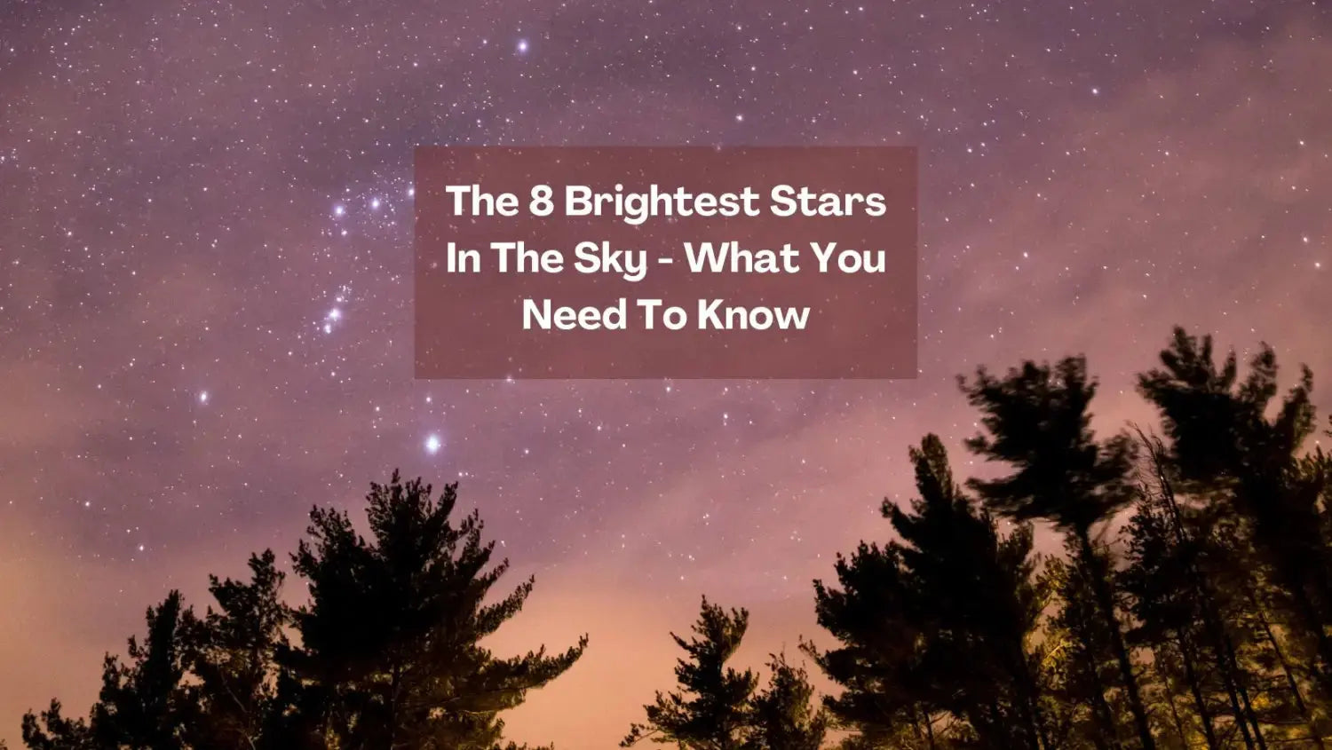 The 8 Brightest Stars In The Sky - What You Need To Know – Salty ...