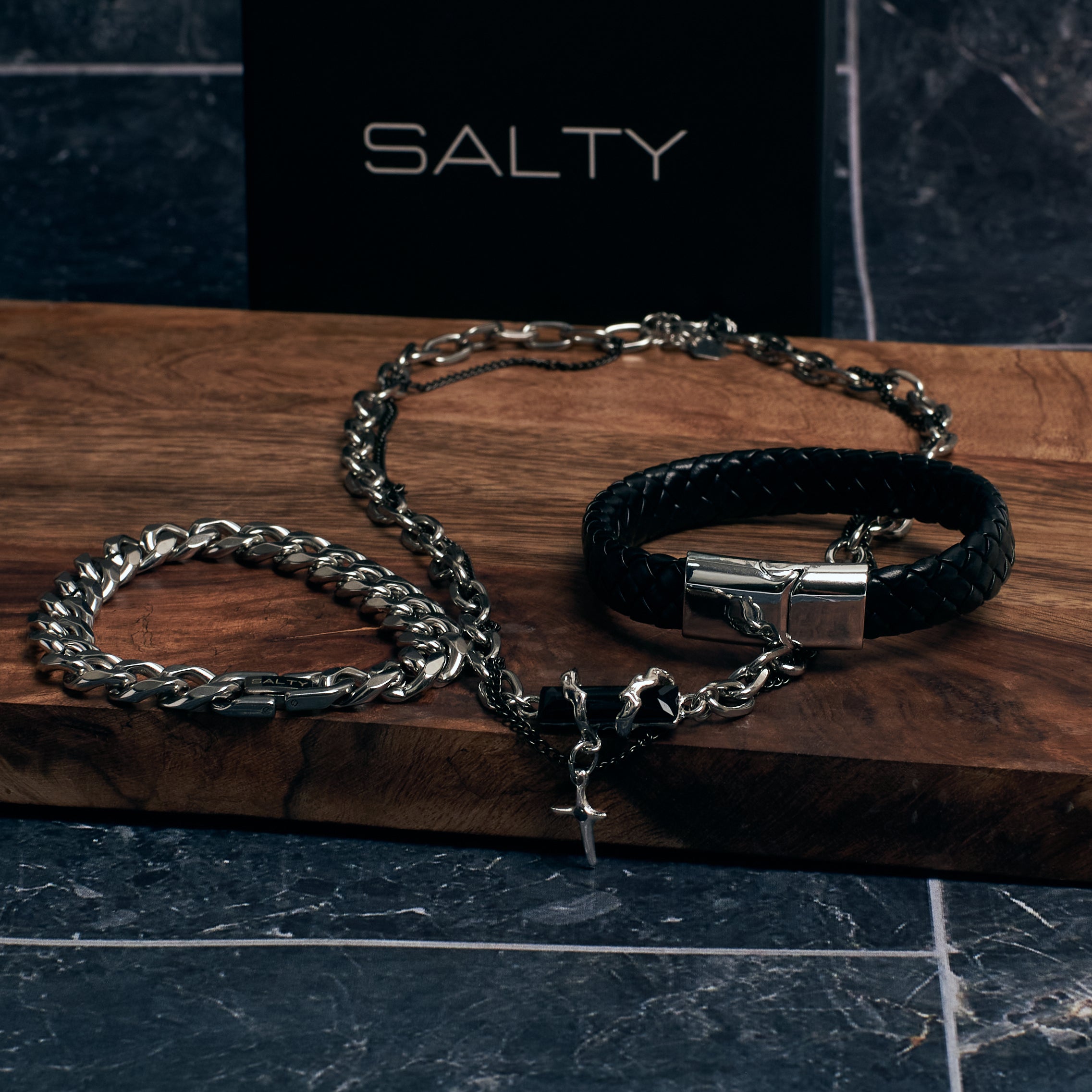Rogue Chain and Blade Pendant Combo Set | Salty – Salty Accessories