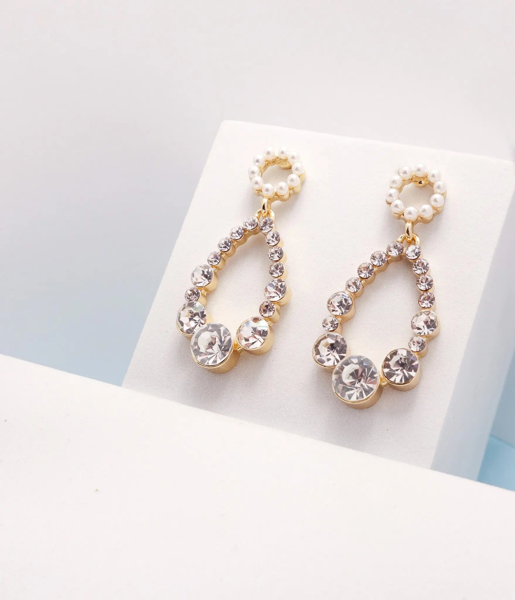 Crystal Teardrop Earrings | Salty – Salty Accessories