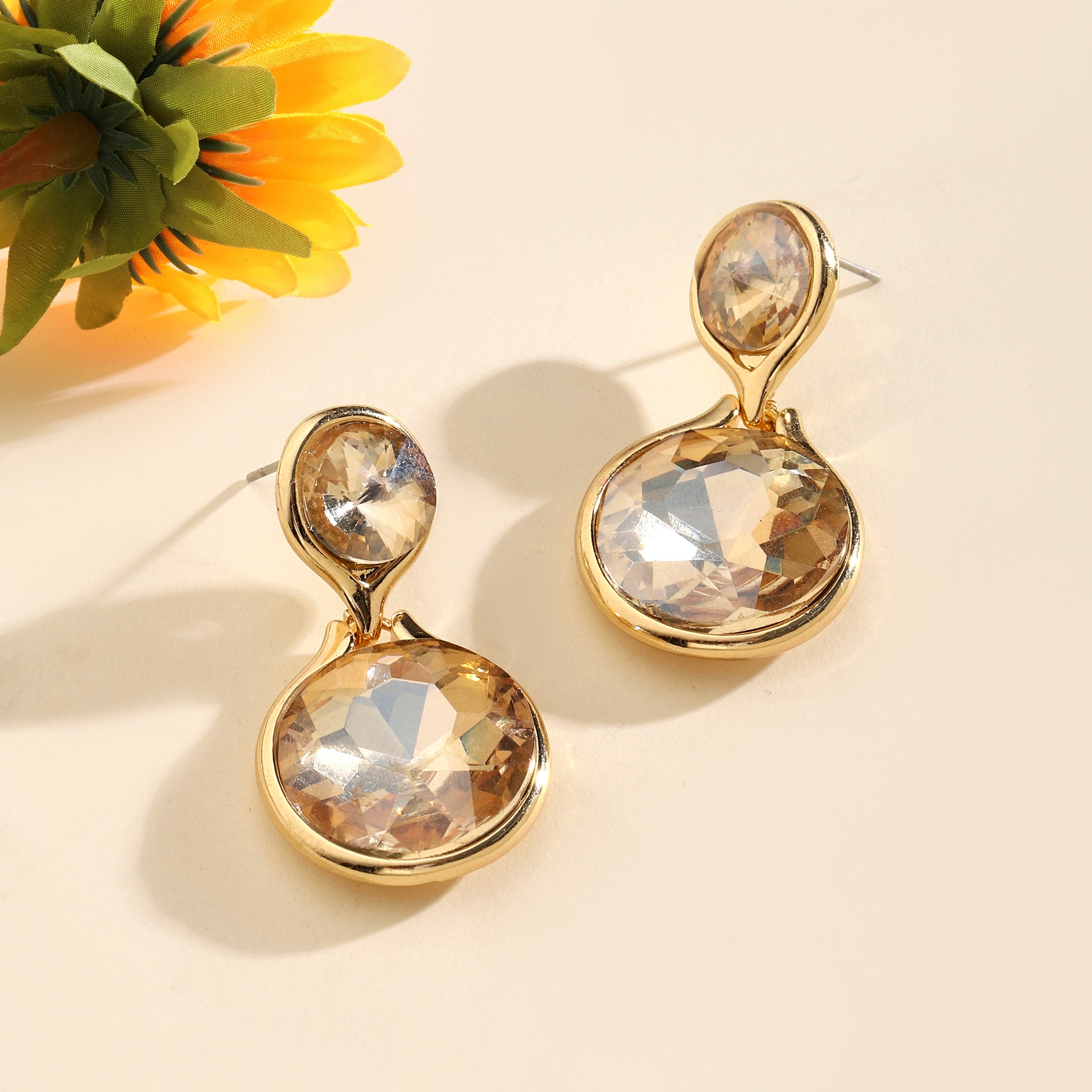 Glinting Luxury Gold Earring | Salty – Salty Accessories