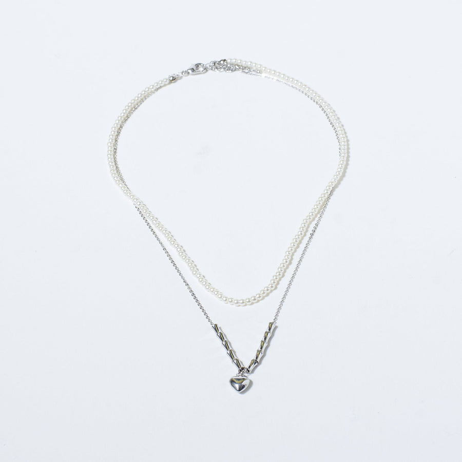Layered Heart Pearly Mane Chain | Salty – Salty Accessories