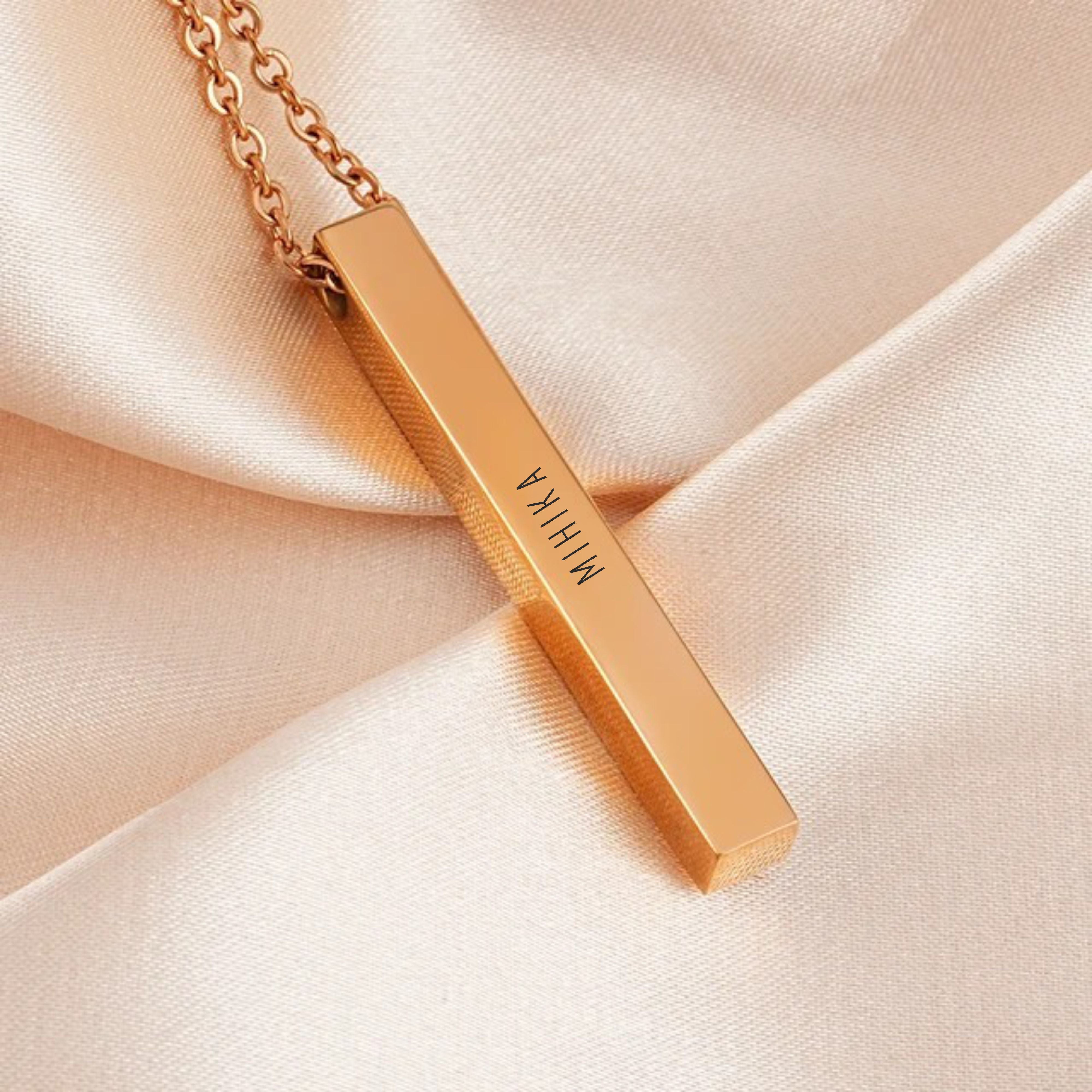 Personalised Street Chic Rose Gold Chain | Salty – Salty Accessories