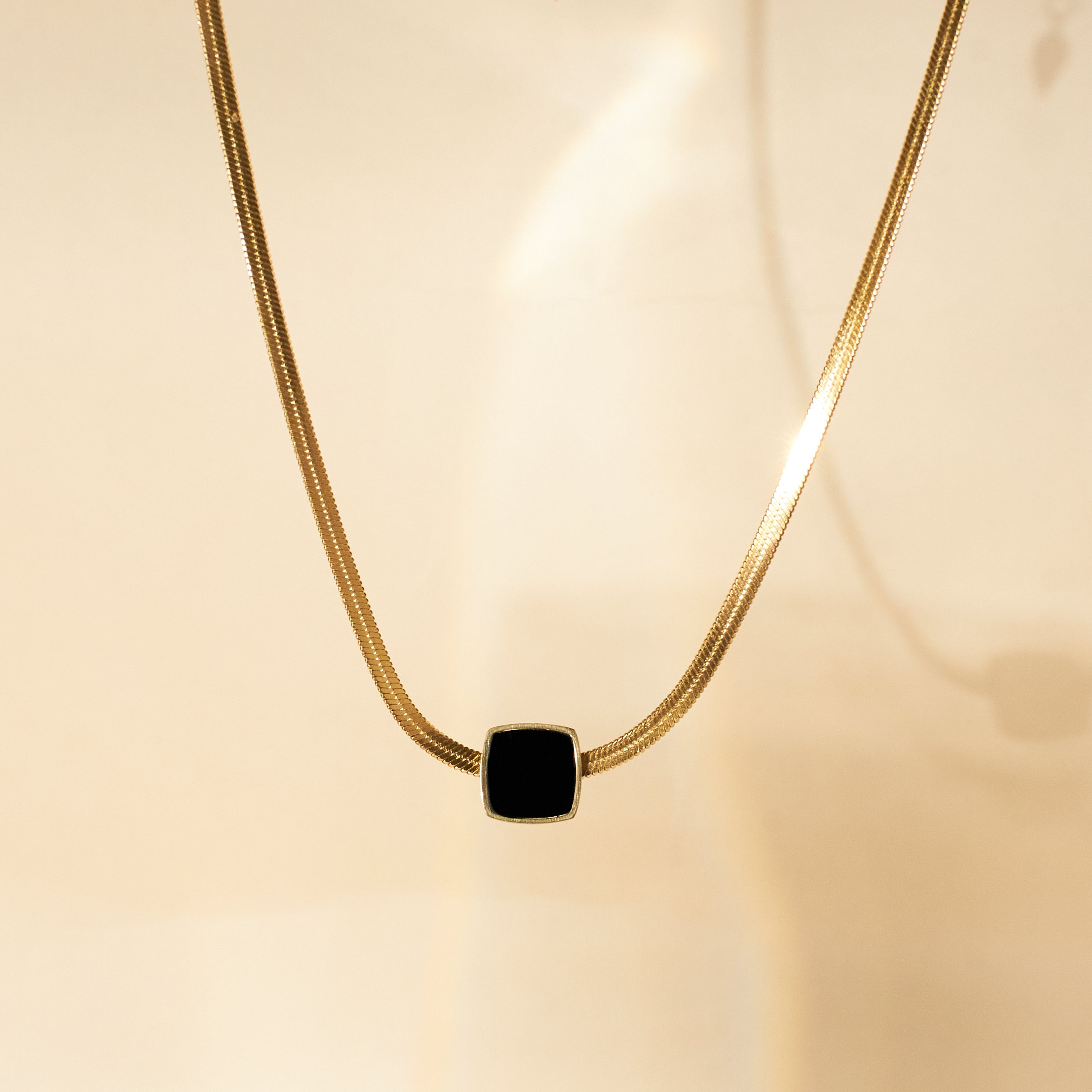 Dark Enigma Gold Necklace | Salty – Salty Accessories