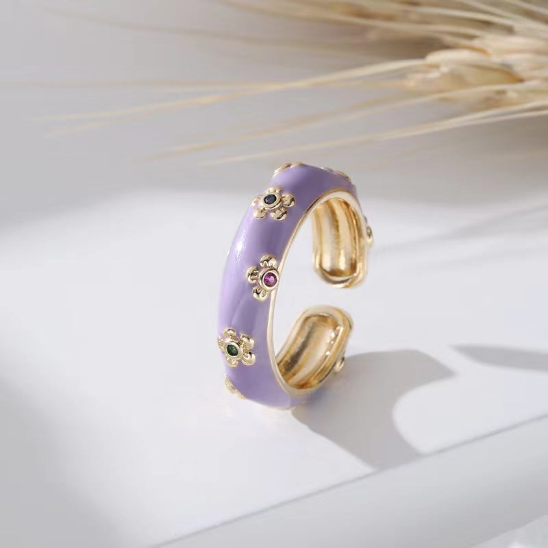 Gemline Contrast Ring - Purple | Salty – Salty Accessories