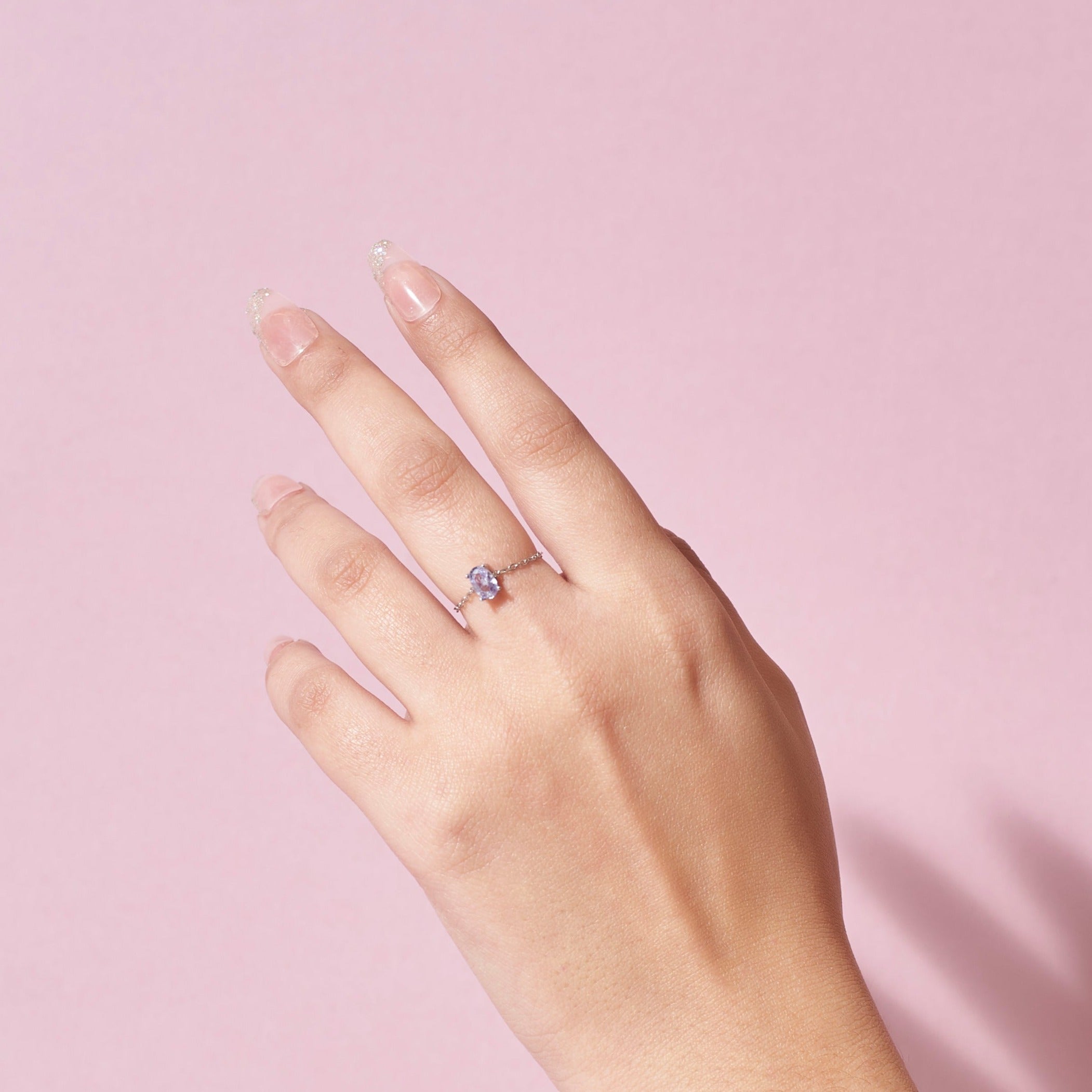 Tanzanite Self-Love Chain Ring | Salty – Salty Accessories