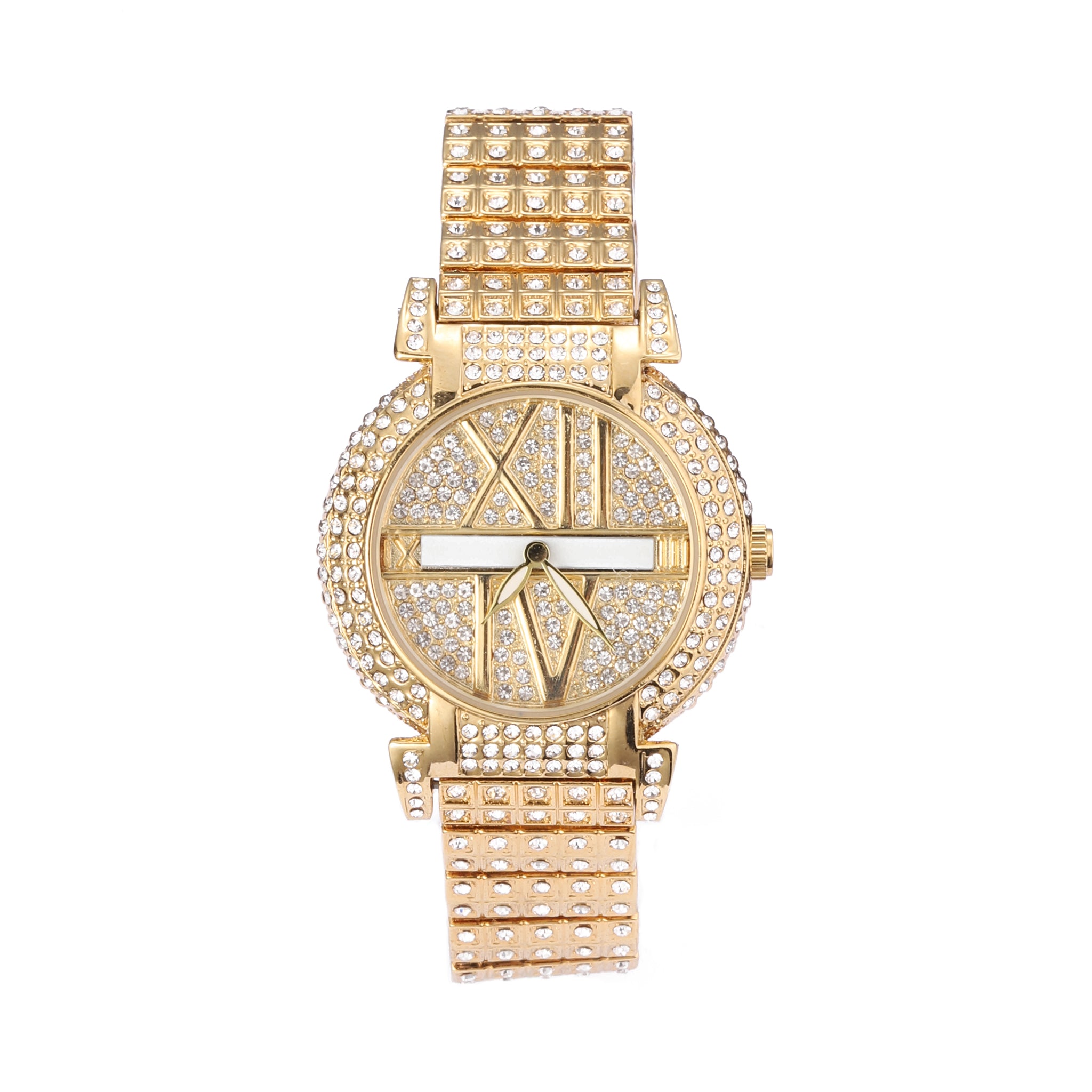 Fully Stone-Studded Watch Bracelet for women | Salty – Salty Accessories